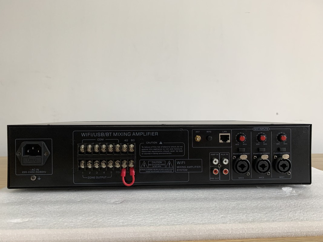 ISO9001 240W Wifi Stereo Amplifier Receiver For Hotel Sound System