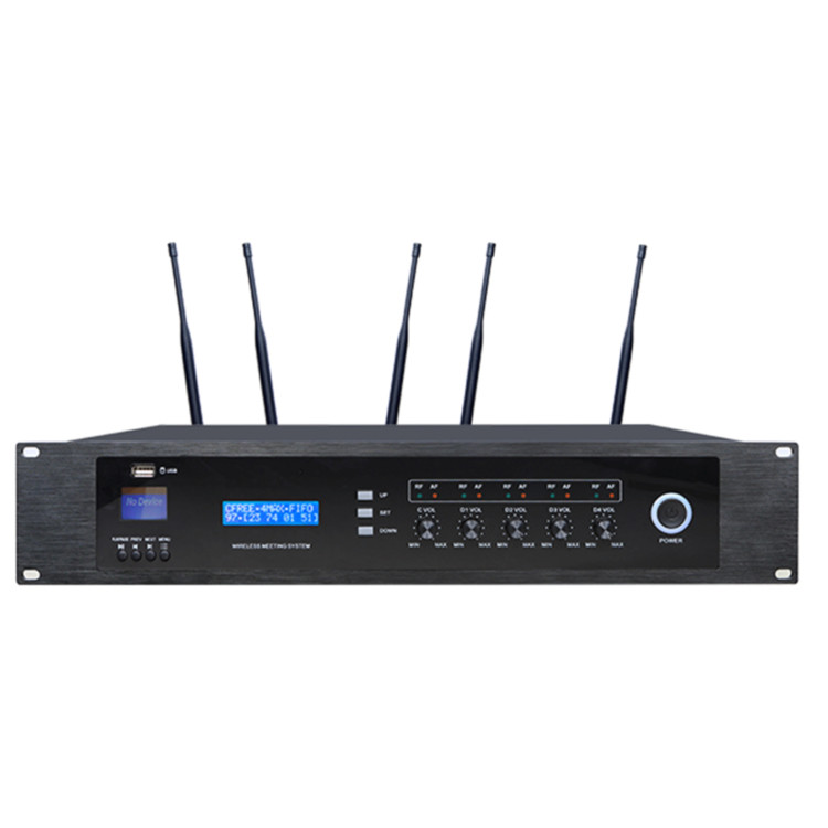 UHF Wireless Conference System Master Controller (With Recording)