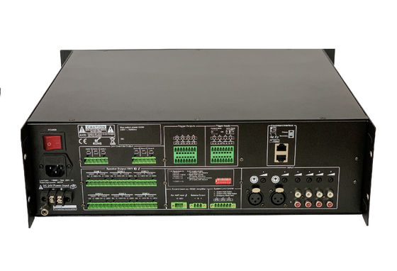 CE Fire Alarm Voice Evacuation System 500W 6 Zone Metal PAVA System