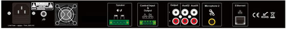 100V IP Network PA System Network Amplifier 500W Build In Network Audio ...